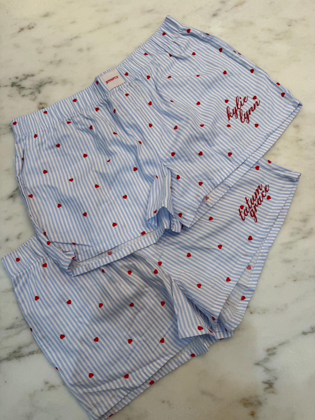 Embroidered Pajama Boxer Shorts | Personalized Sleepwear Gift - Etsy
