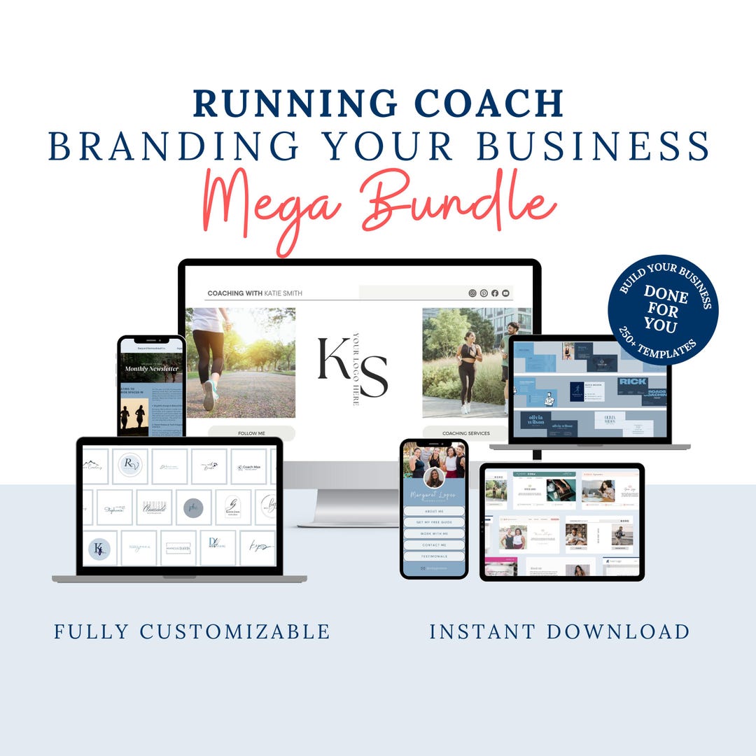 Run Coaching Branding Kit, Coaching Business Logos, Coaching Branding ...