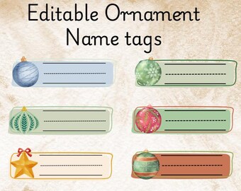 Gingerbread Name Tags - Christmas Editable Winter Classroom Labels - Etsy