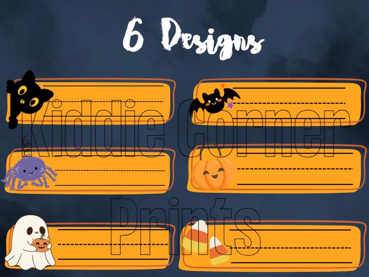 Halloween Themed Name Tags Printable Classroom Resources for Teachers ...