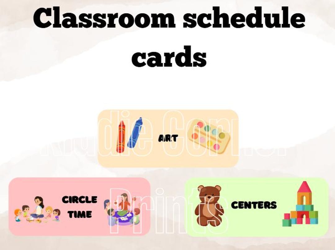 Visual Schedule Cards for Preschool Teacher Resources for Classroom ...