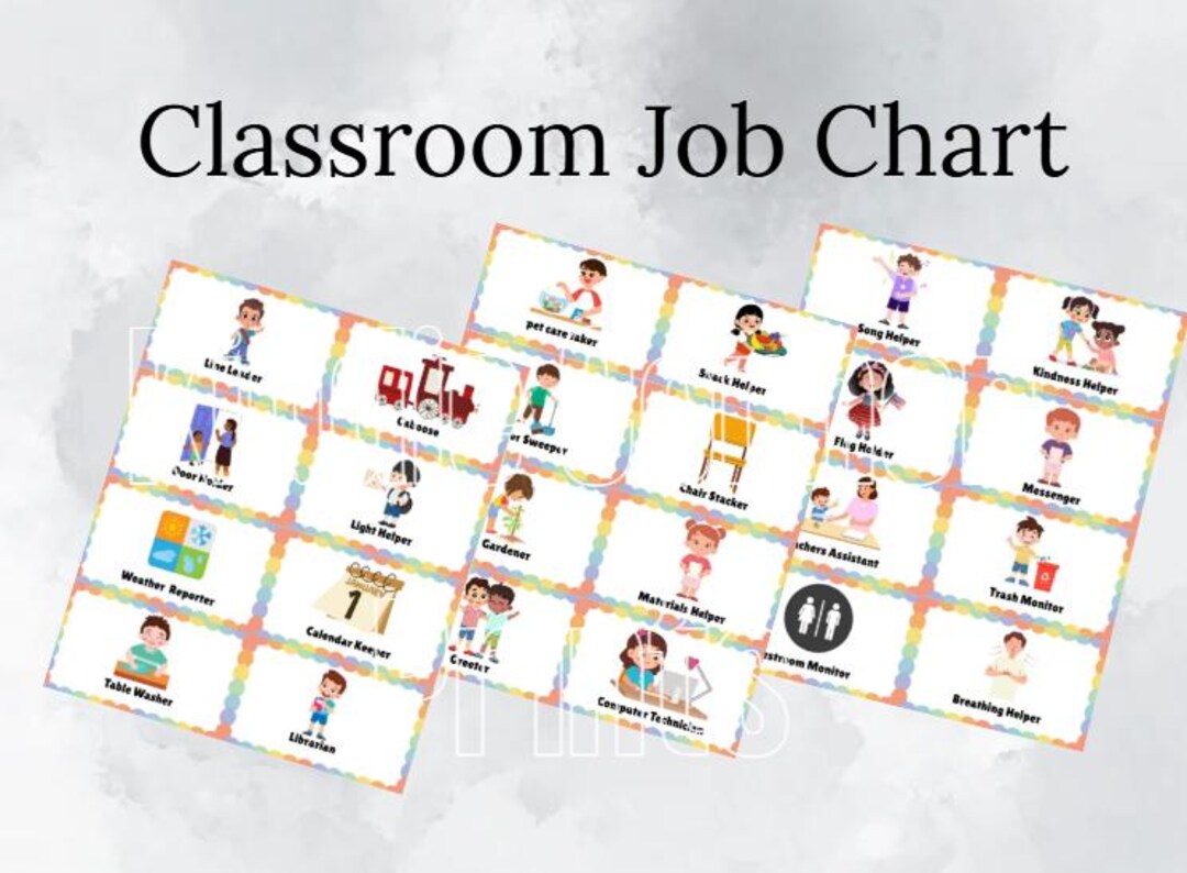 Preschool Classroom Job Chart Printable Teacher Resources Classroom ...