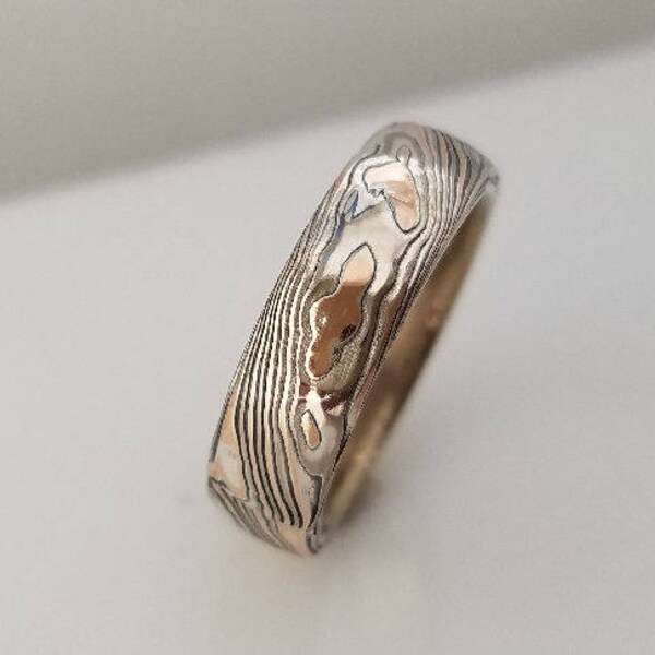 Mixed Metal Band - Etsy