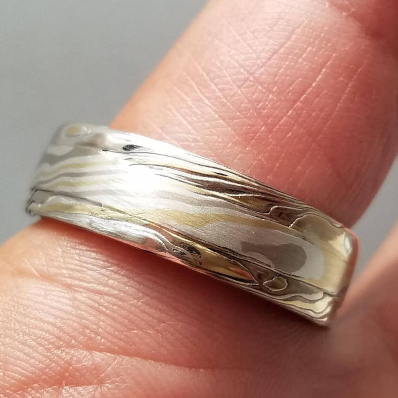 Mokume Gane Rings - Etsy