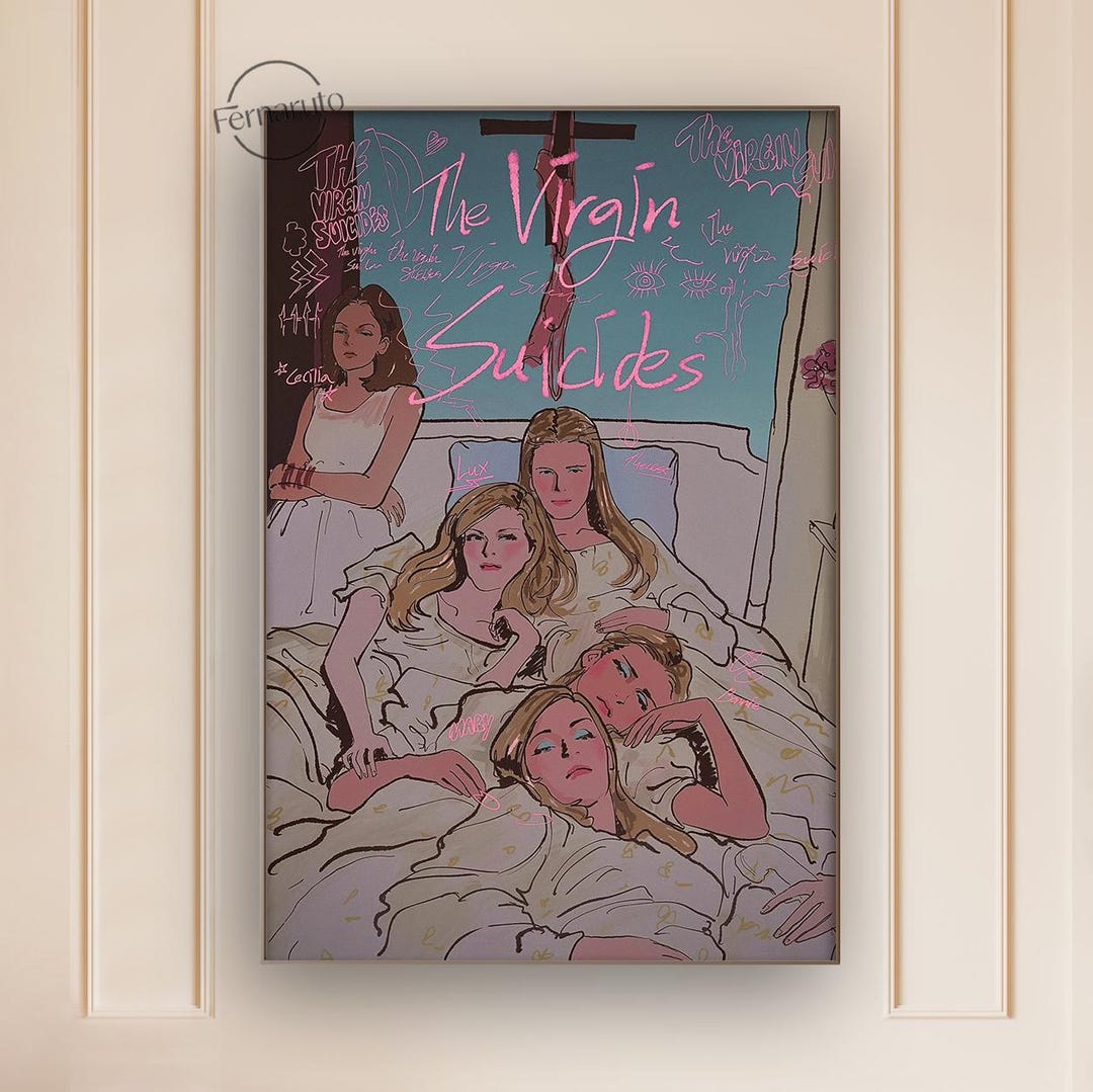 The Virgin Suicides Classic Movie Poster | Canvas Print | Film Wall Art ...