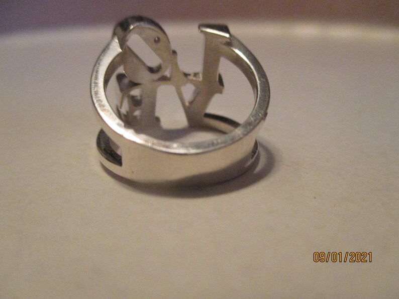 Love Ring Love Statue Ring Love Park Ring Sterling Silver | Etsy