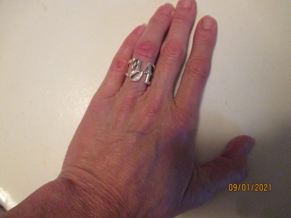 Love Ring Love Statue Ring Love Park Ring Sterling Silver | Etsy