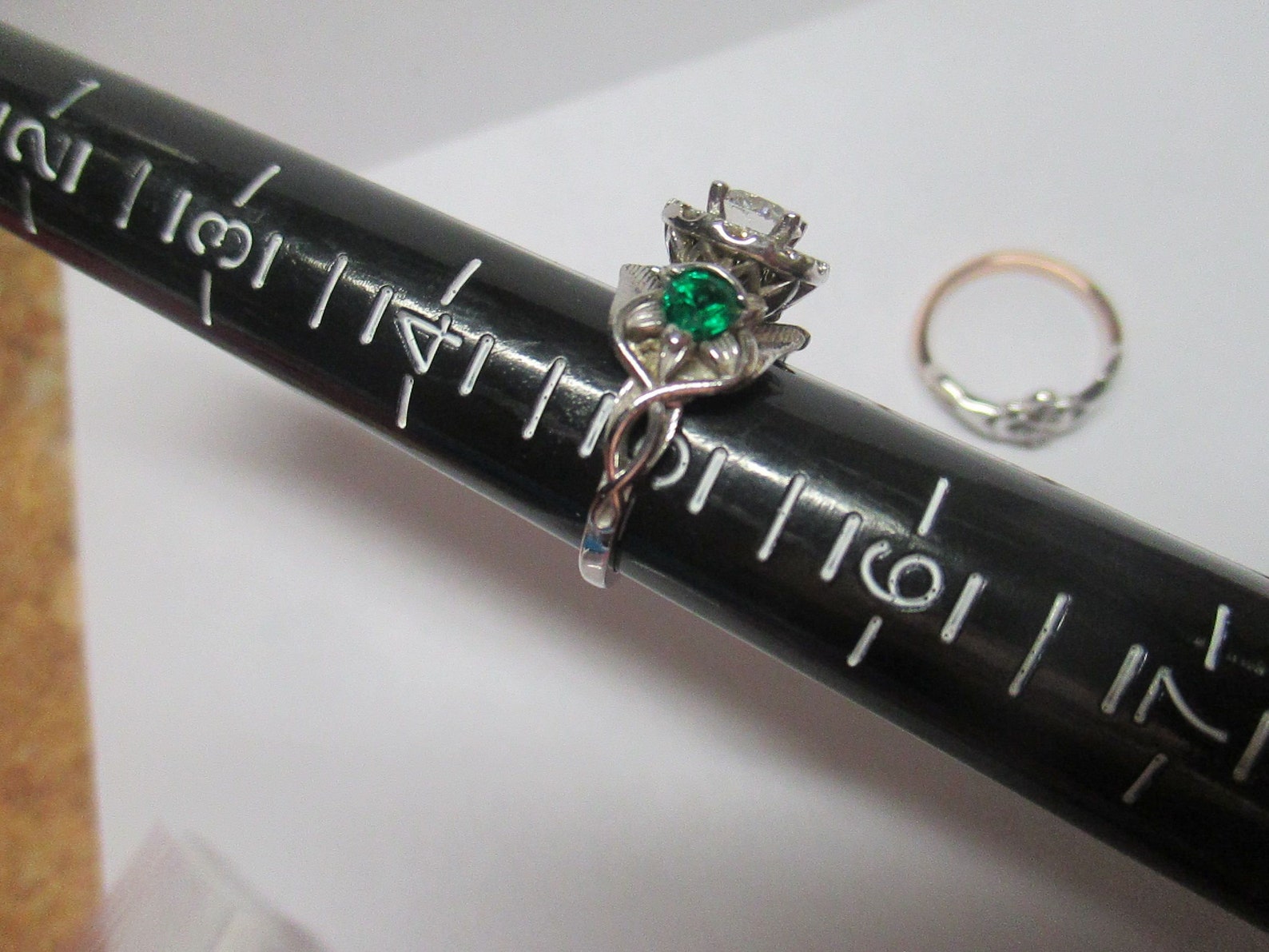 Oh Lord This Elvish Emerald Ring is Beautiful With Diamonds in - Etsy