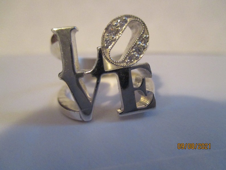 Love Ring Love Statue Ring Love Park Ring Sterling Silver - Etsy