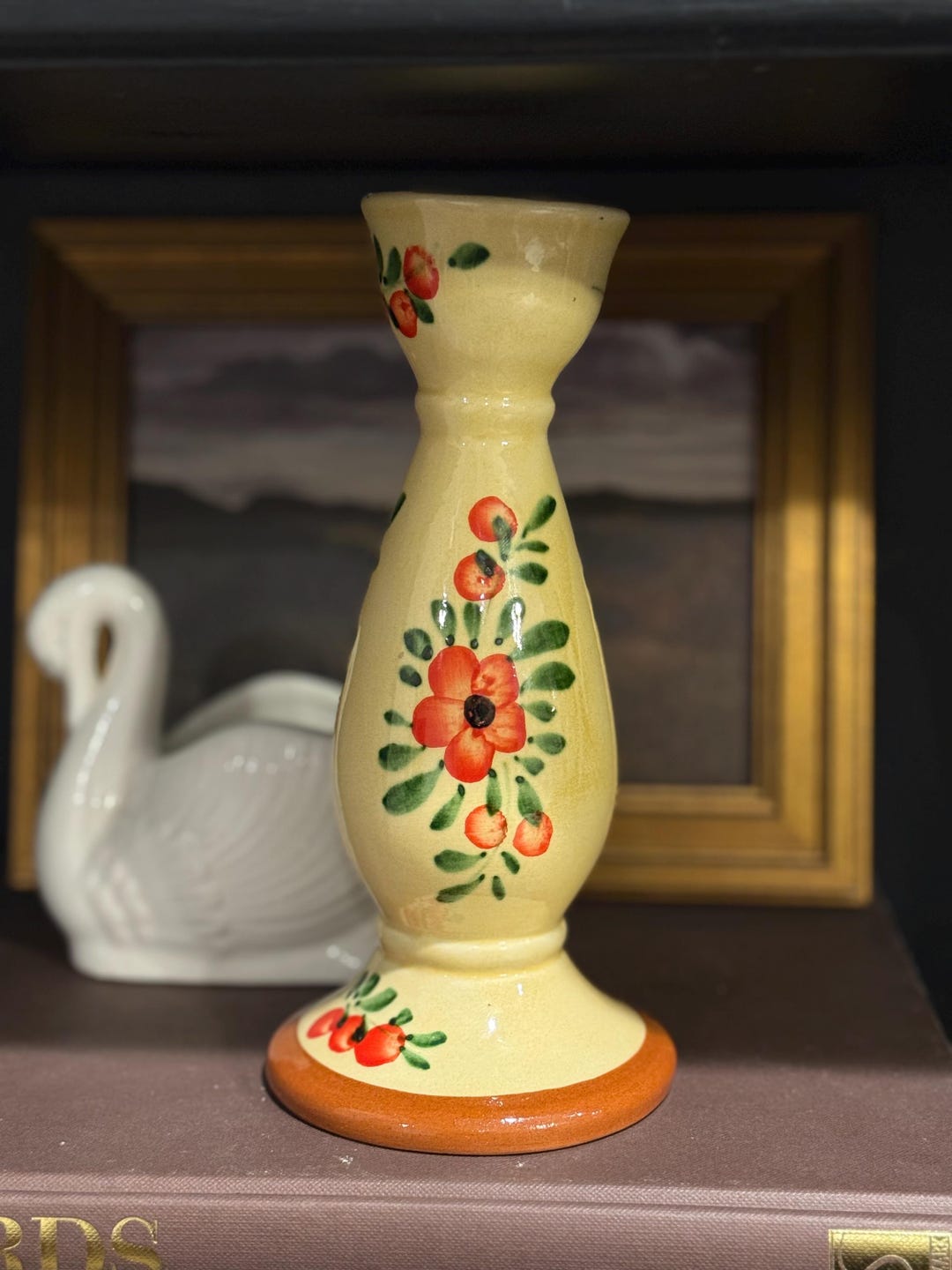 Handmade Hand-painted Italian Ceramic Candlestick Holder by Pizzato - Etsy