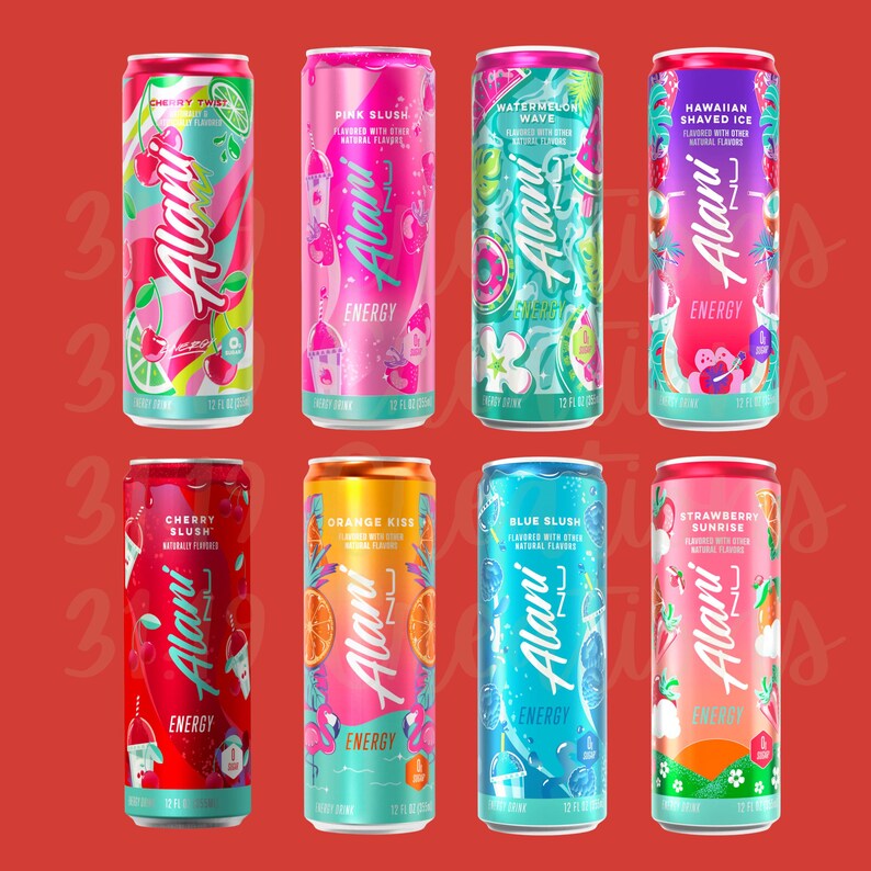 Alani Nu Energy Drink Can Digital Designs – 8-pack! - Etsy