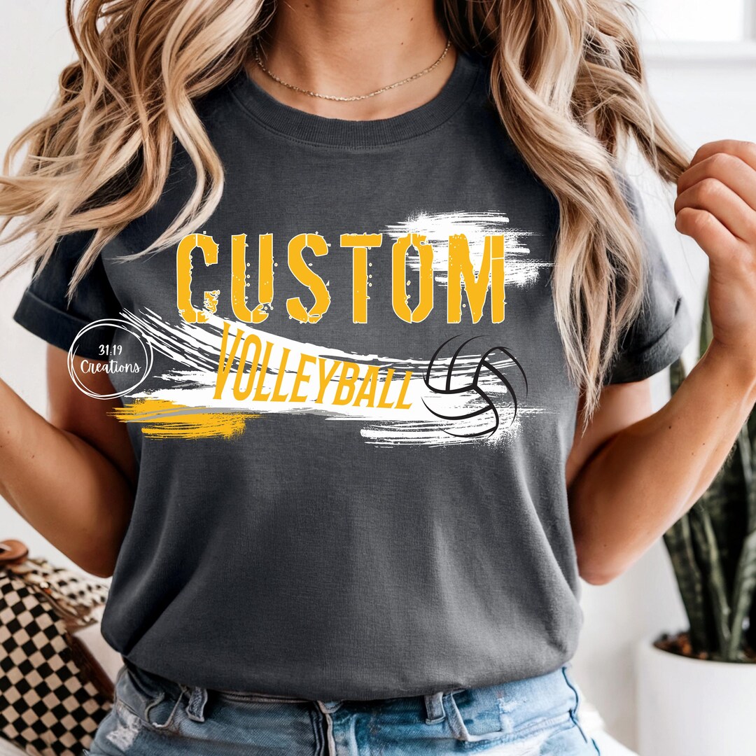 Custom Volleyball Design Png, Digital Download, Custom Team, Custom ...
