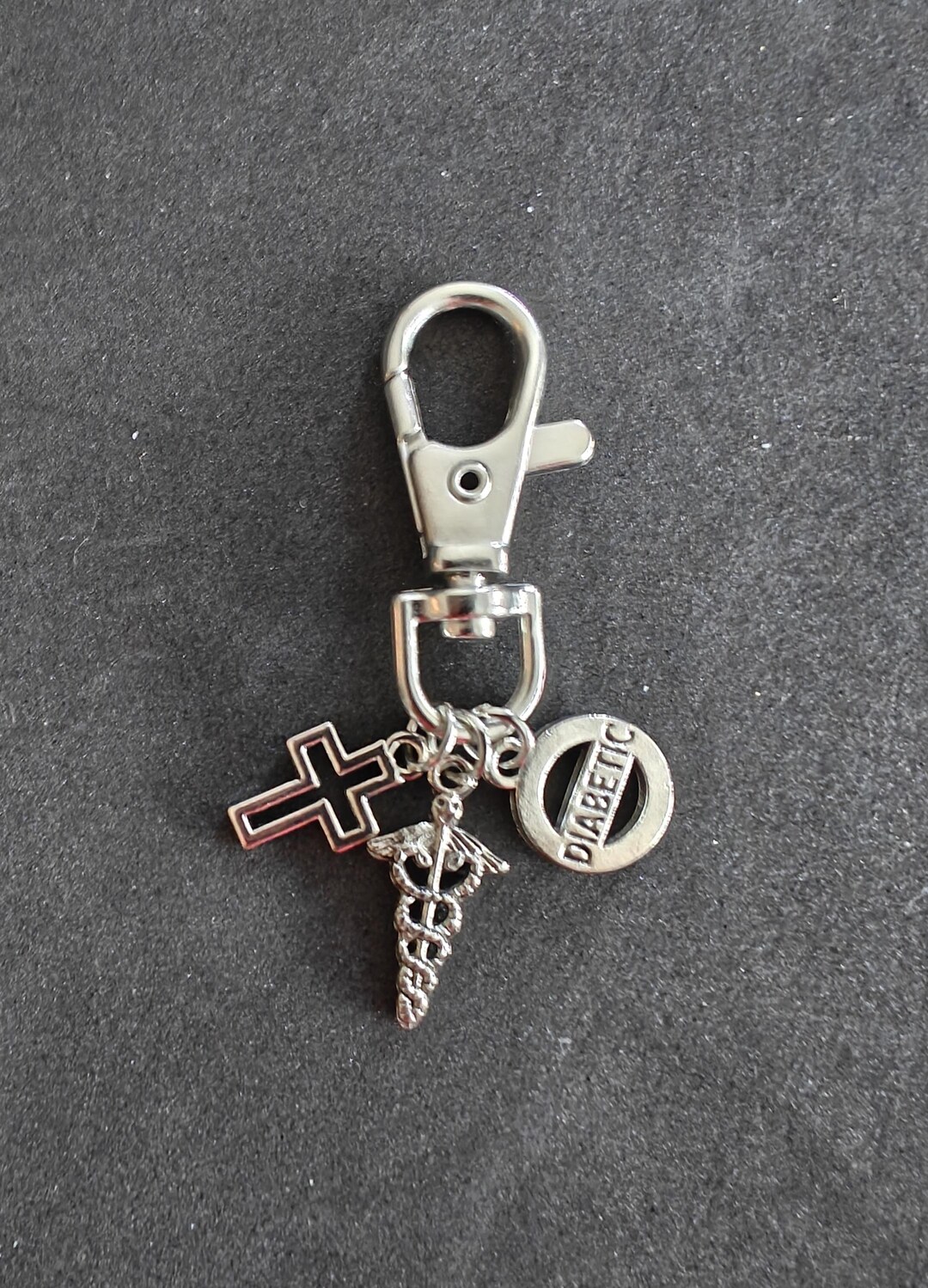Diabetic Keychain With or Without Cross - Etsy