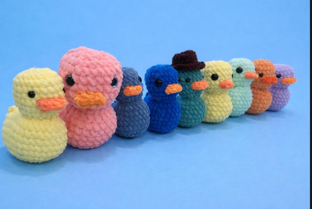 Hand Crocheted Rubber Ducky: Farm Toy - Etsy