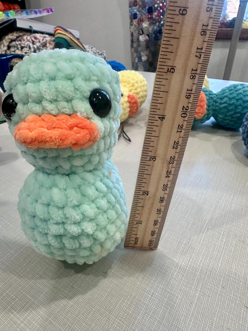 Hand Crocheted Rubber Ducky: Farm Toy - Etsy