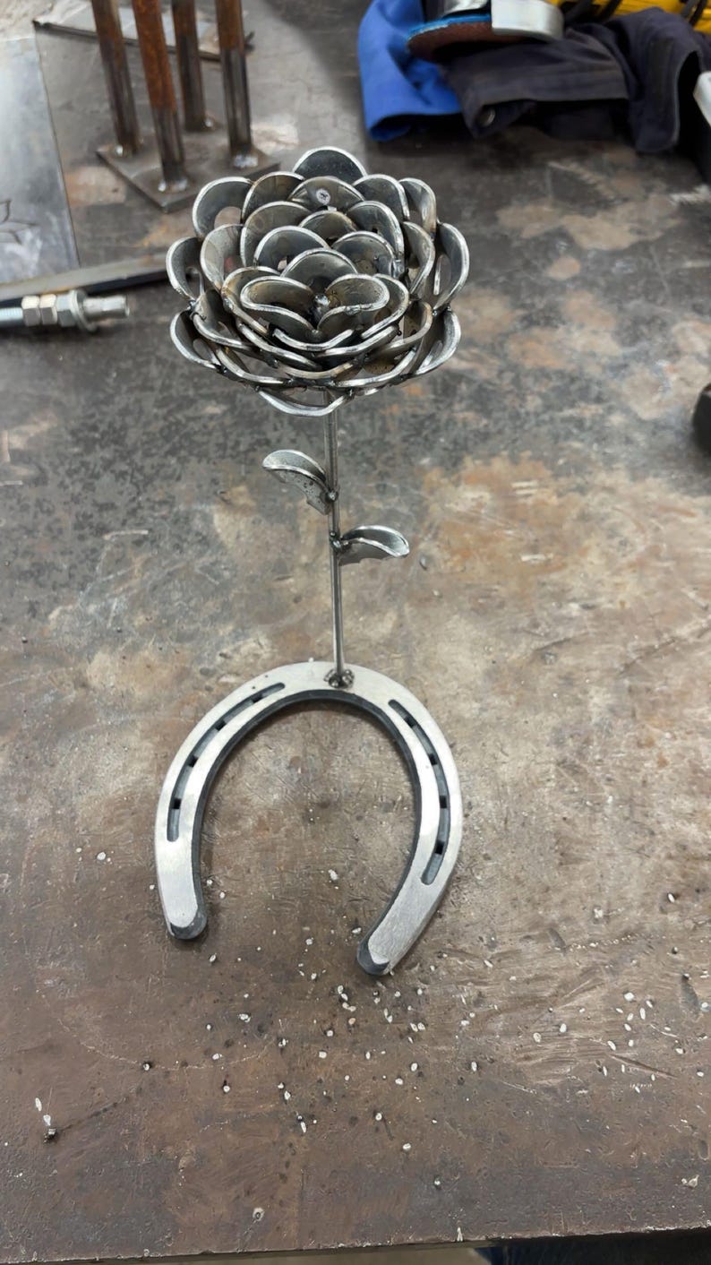 Custom Welded Flower Art Home Decor - Etsy