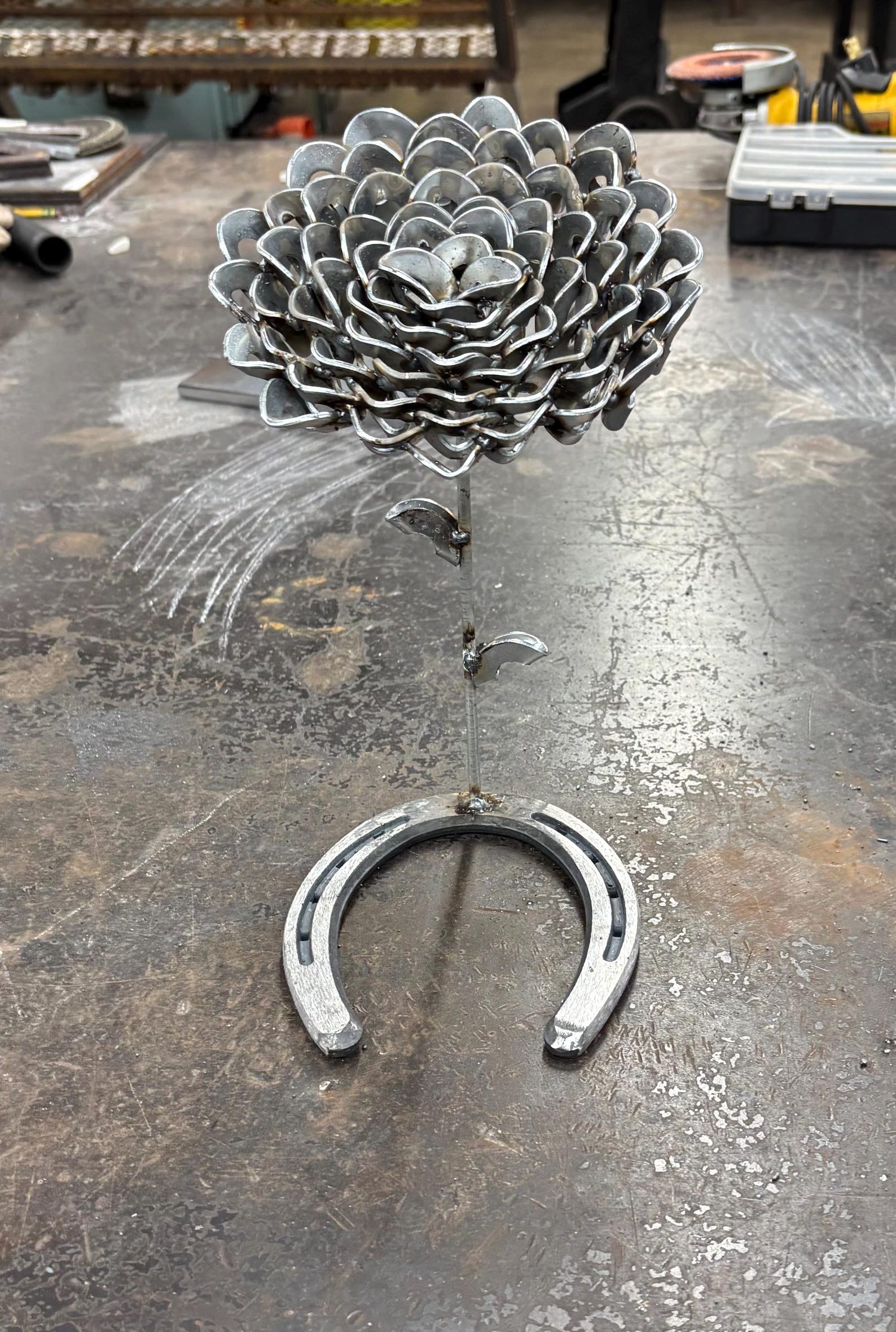 Custom Welded Flower Art Home Decor - Etsy