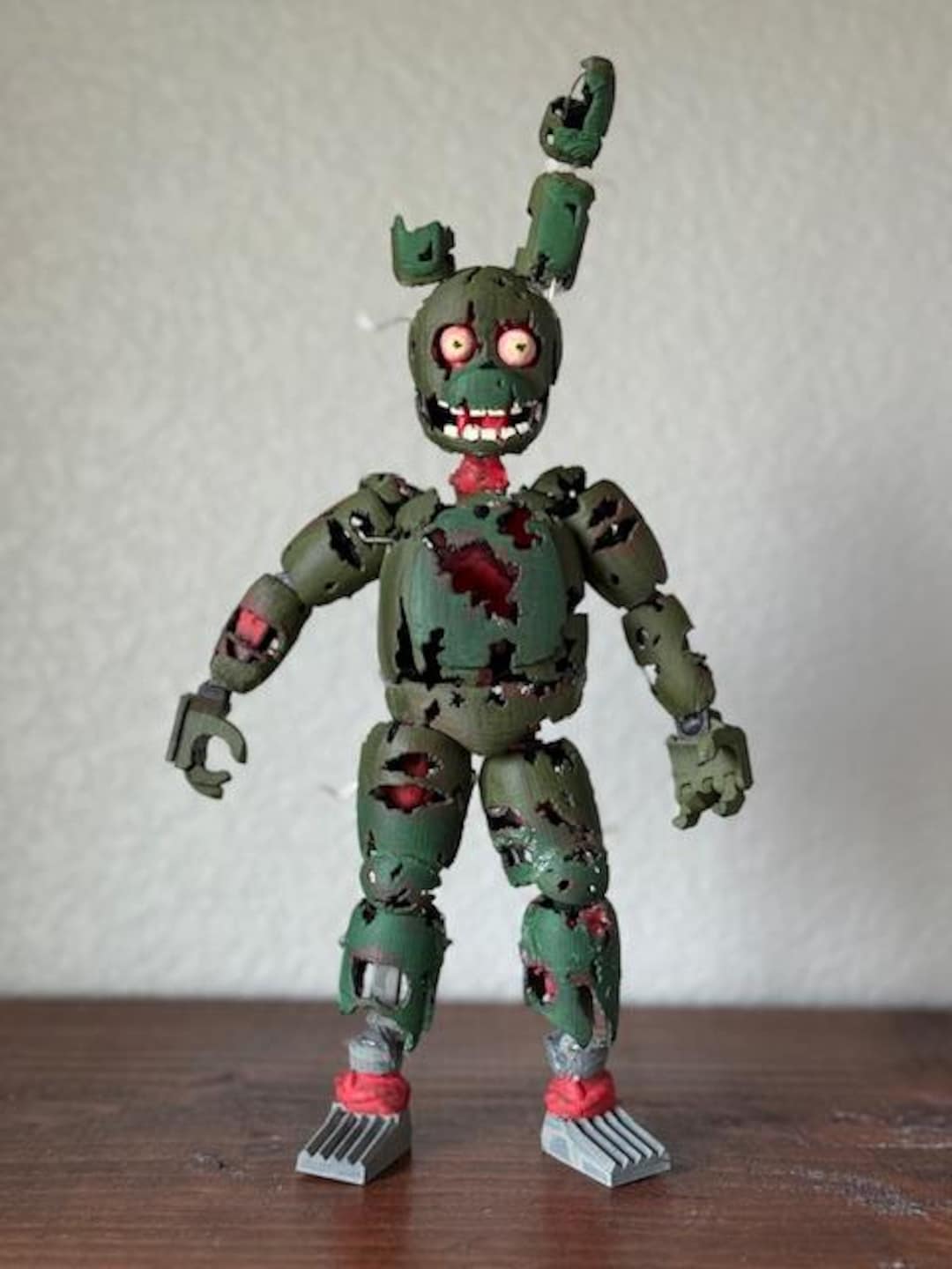 Custom Posable FNAF Springtrap Figure - Etsy