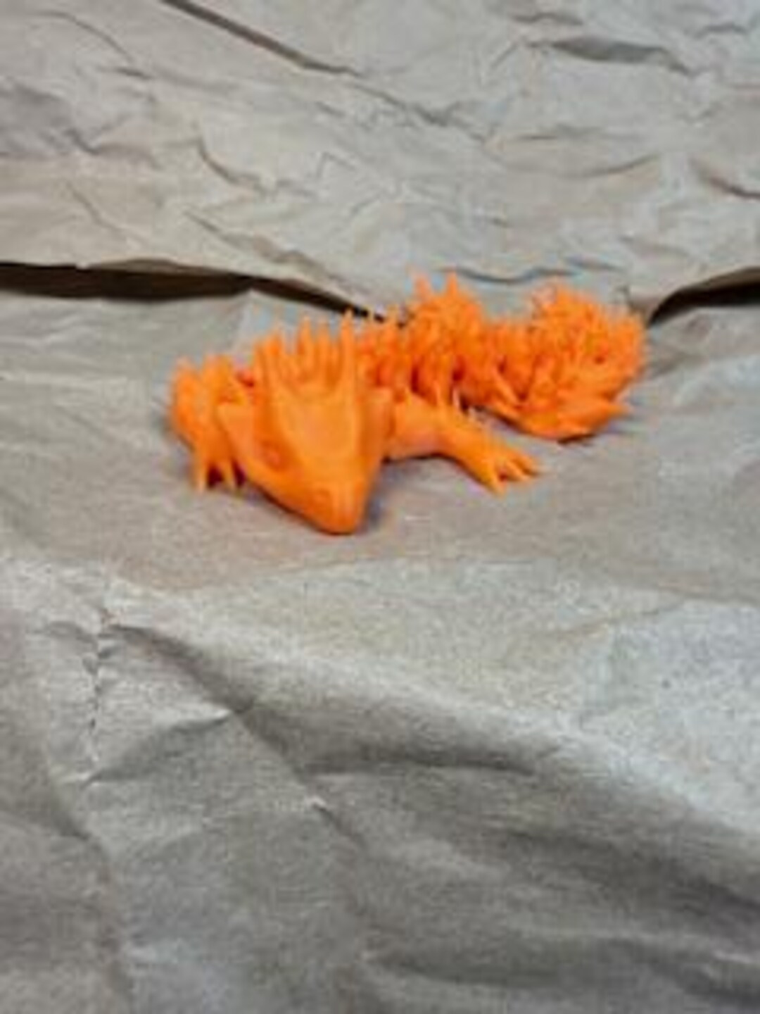 3d Printed Articulated Spiky Dragon - Etsy