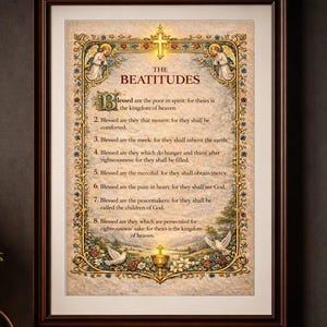 The Beatitudes — Illuminated Manuscript (printable Wall Art) - Etsy
