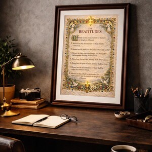 The Beatitudes — Illuminated Manuscript (printable Wall Art) - Etsy