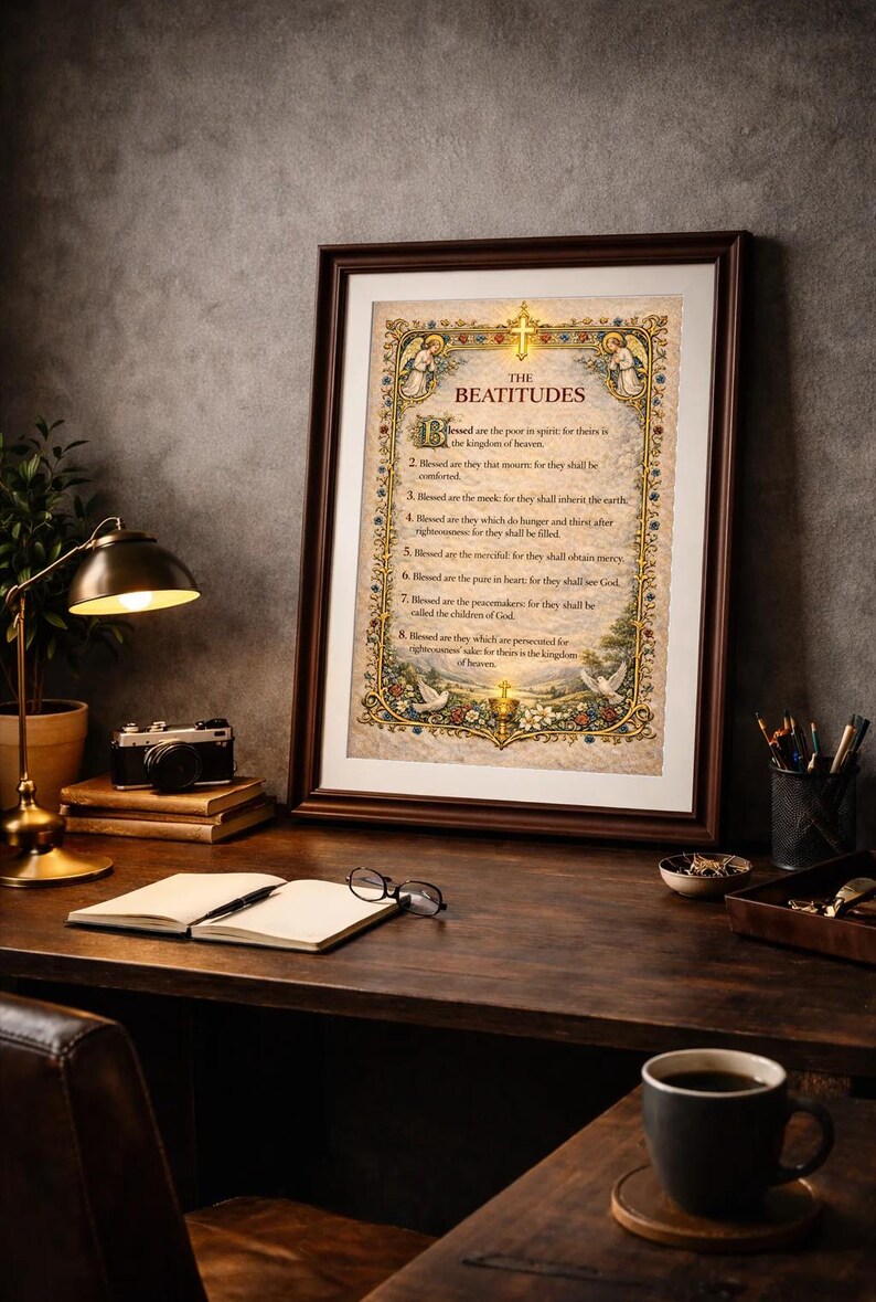 The Beatitudes — Illuminated Manuscript (printable Wall Art) - Etsy