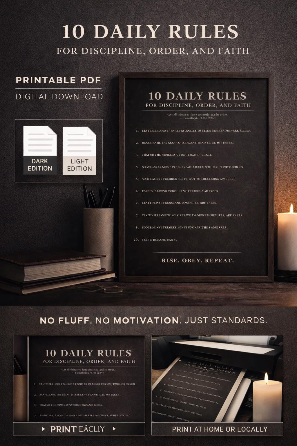 10 Daily Rules for Discipline, Order, and Faith | Christian Men ...