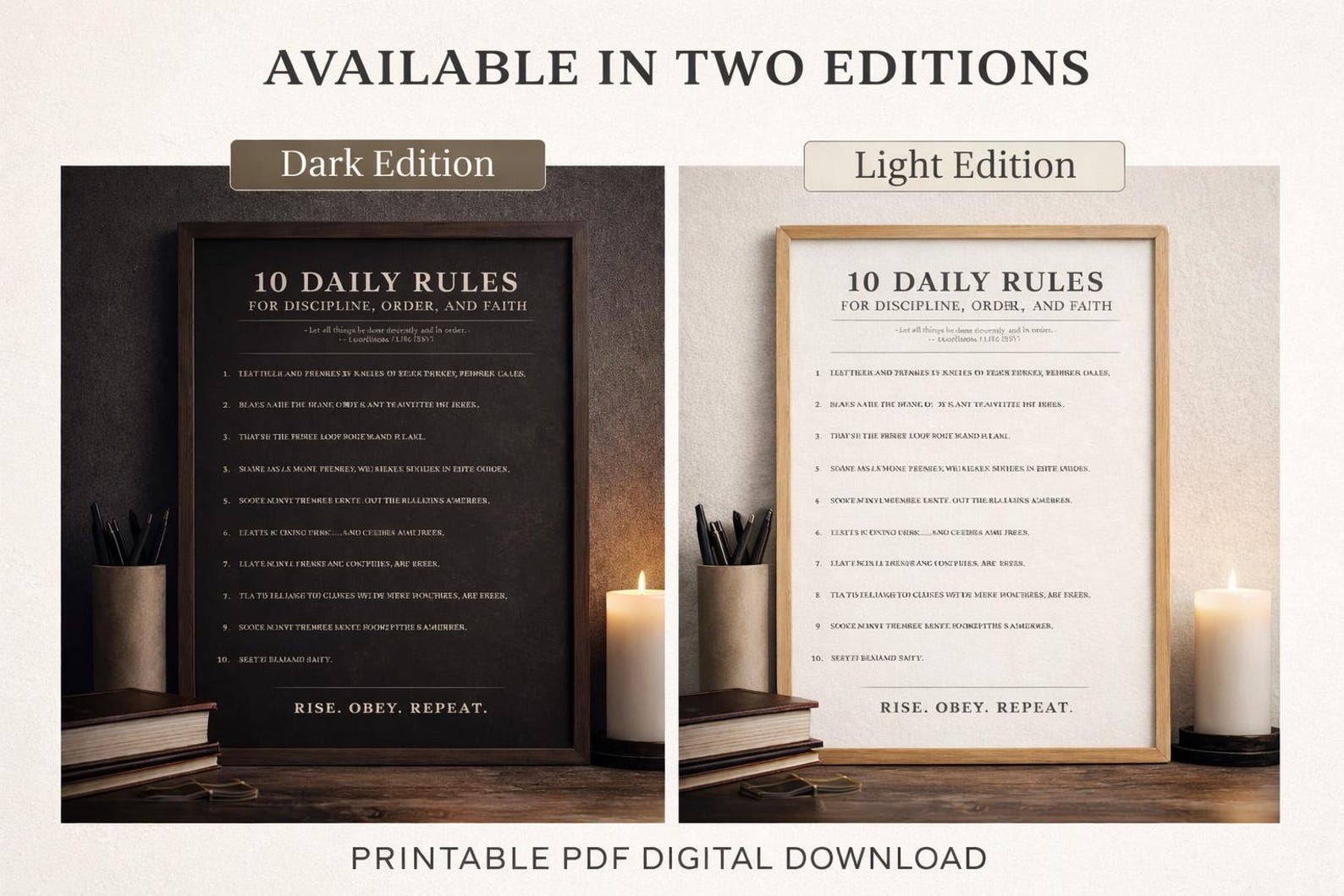 10 Daily Rules for Discipline, Order, and Faith | Christian Men ...