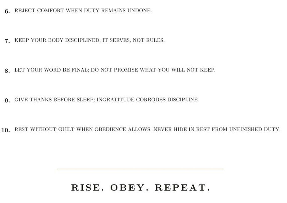 10 Daily Rules for Discipline, Order, and Faith | Christian Men ...