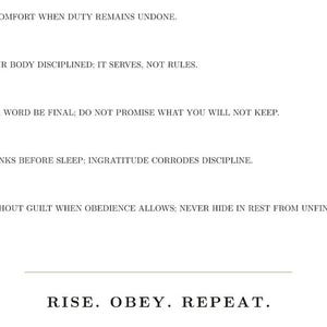 10 Daily Rules for Discipline, Order, and Faith | Christian Men ...