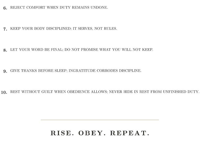 10 Daily Rules for Discipline, Order, and Faith | Christian Men ...