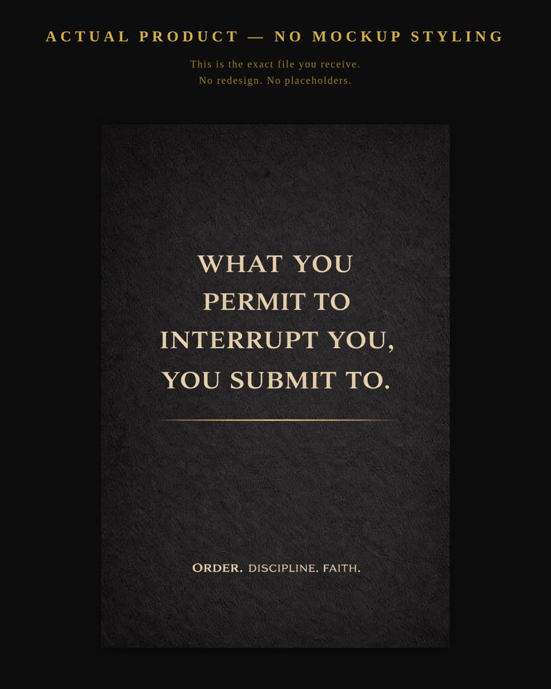 Christian Discipline System for Men – Daily Order Printable (A4/US ...