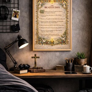 The Beatitudes — Illuminated Manuscript (printable Wall Art) - Etsy