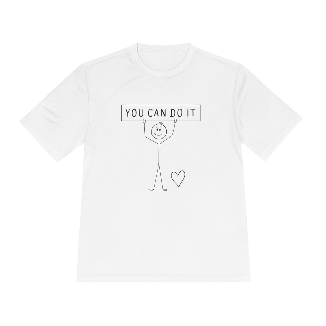 You Can Do It Stick Figure Tee | Encouragement Motivational Shirt - Etsy