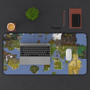 Runescape Map Gamer Mousepad - Etsy