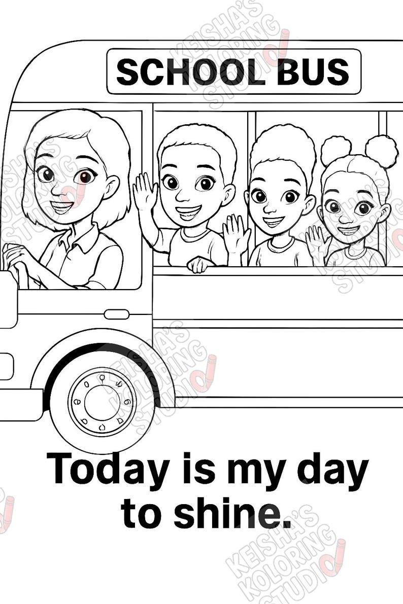 Affirmation Coloring Pages: Back to School Printable Bundle (PDF ...