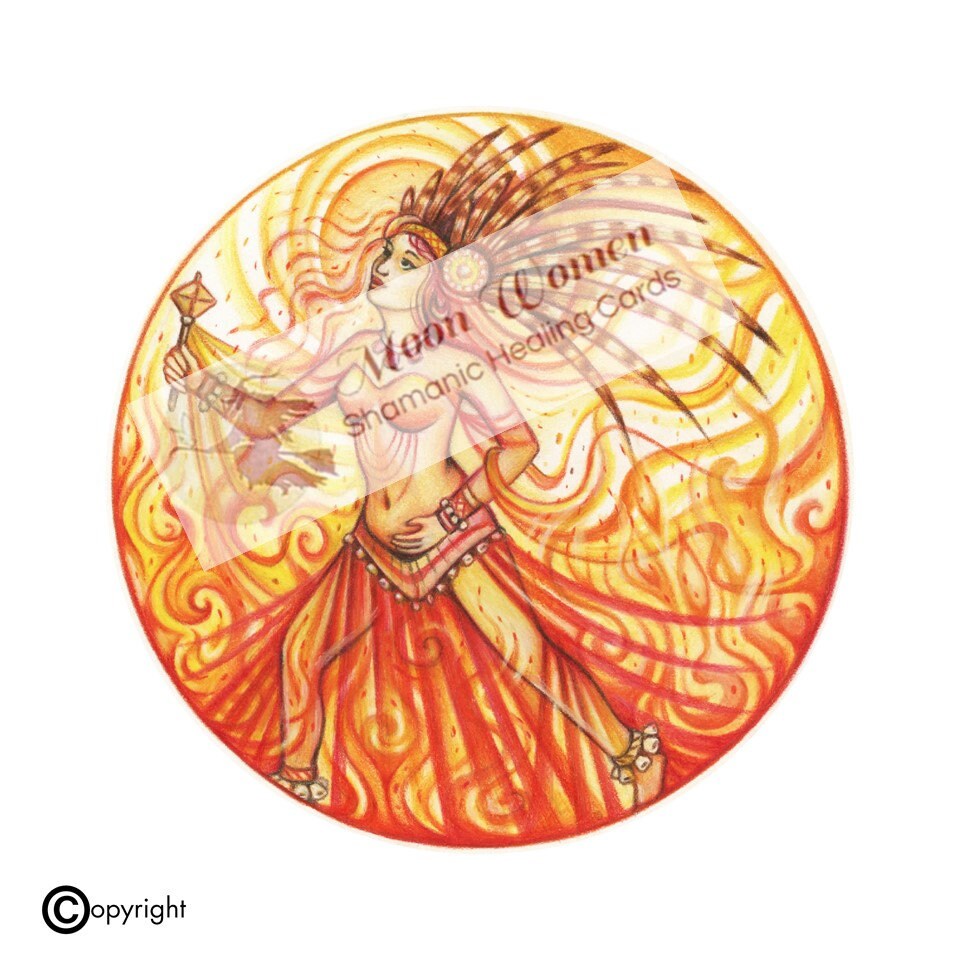 Stickers Set of 4 Witches 4 Elements Stickers Fire Witch, Earth Witch ...