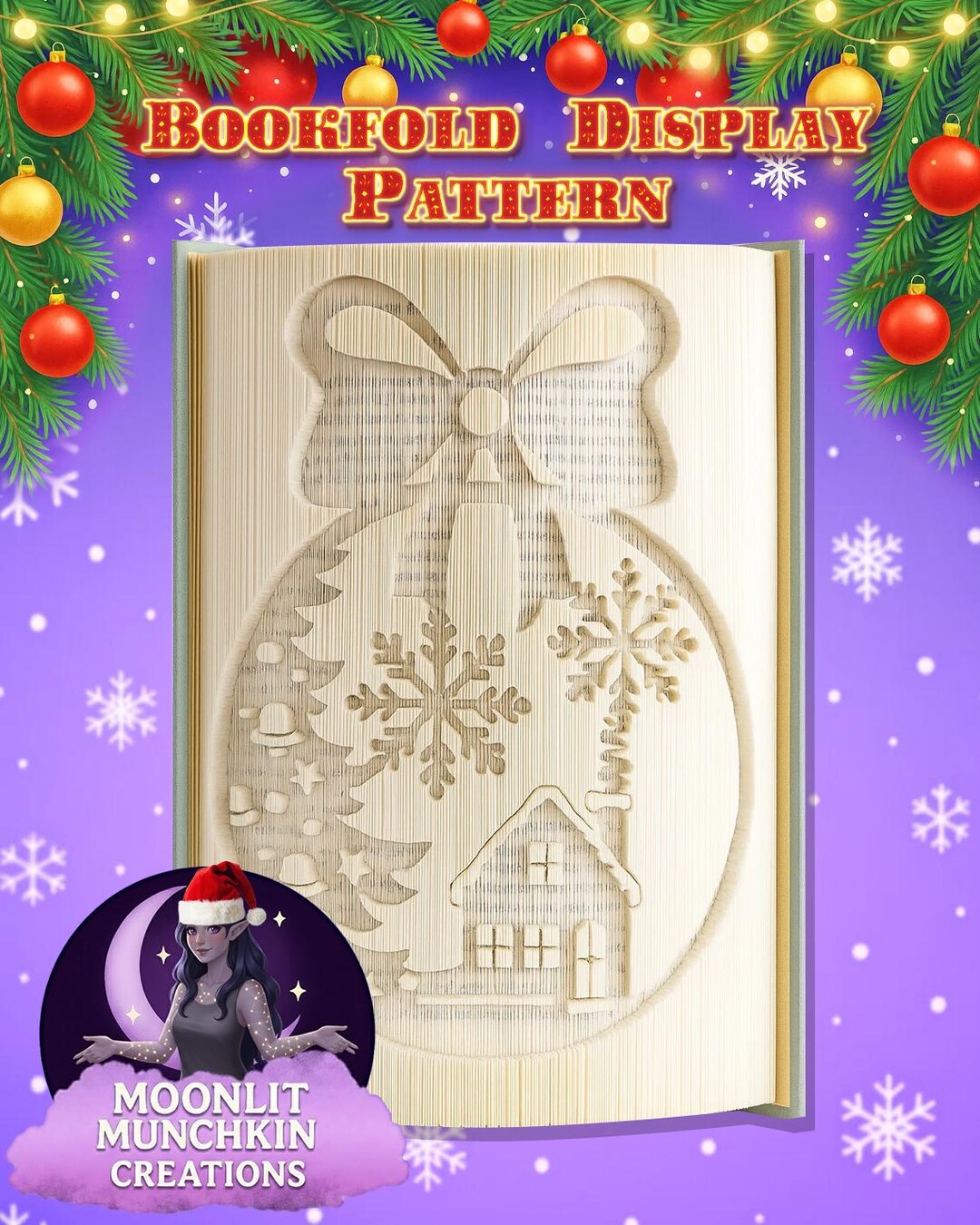 Christmas Bauble – Book Folding Pattern (digital Download) - Etsy