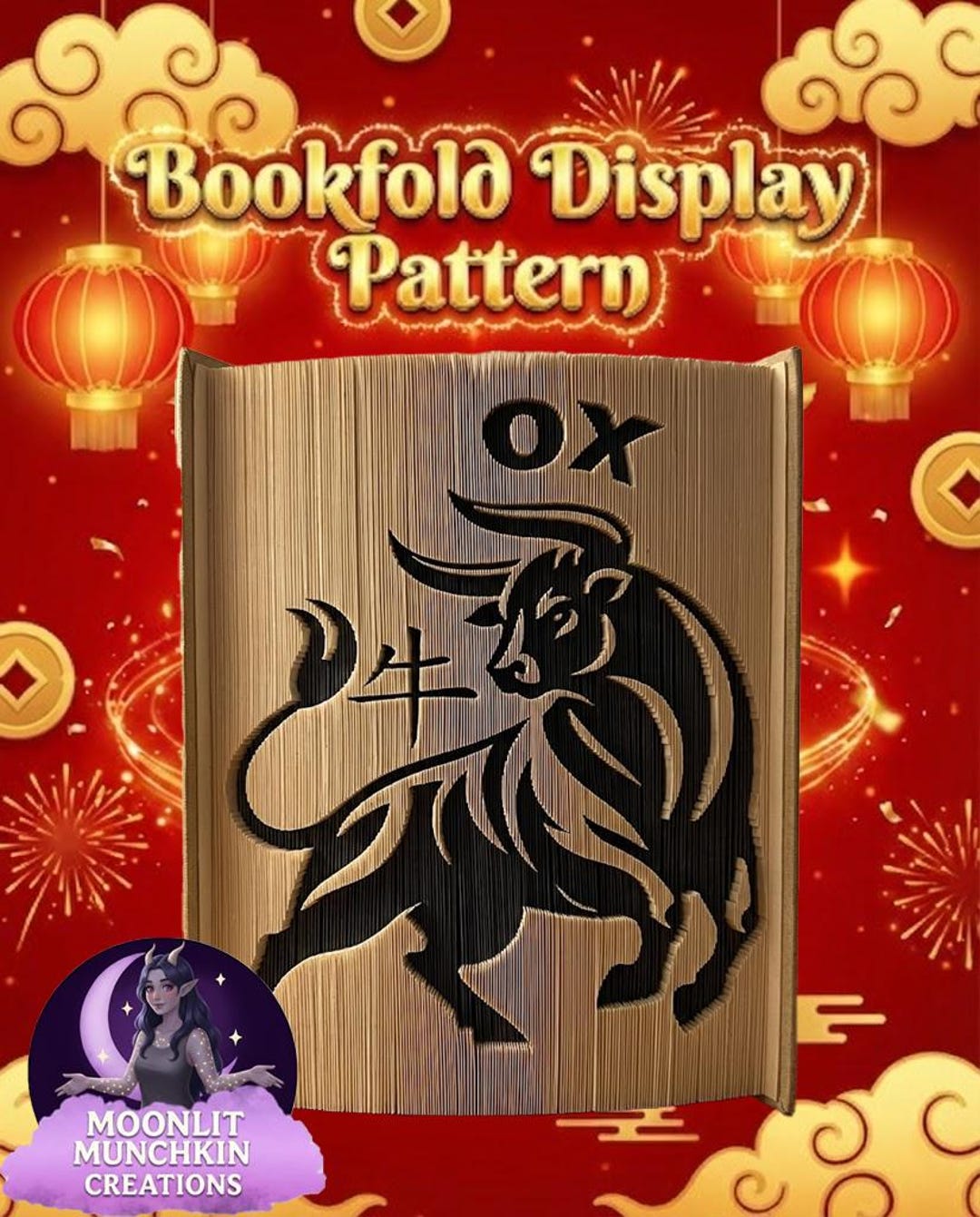 Ox Chinese Zodiac – Book Folding Pattern (digital Download) - Etsy