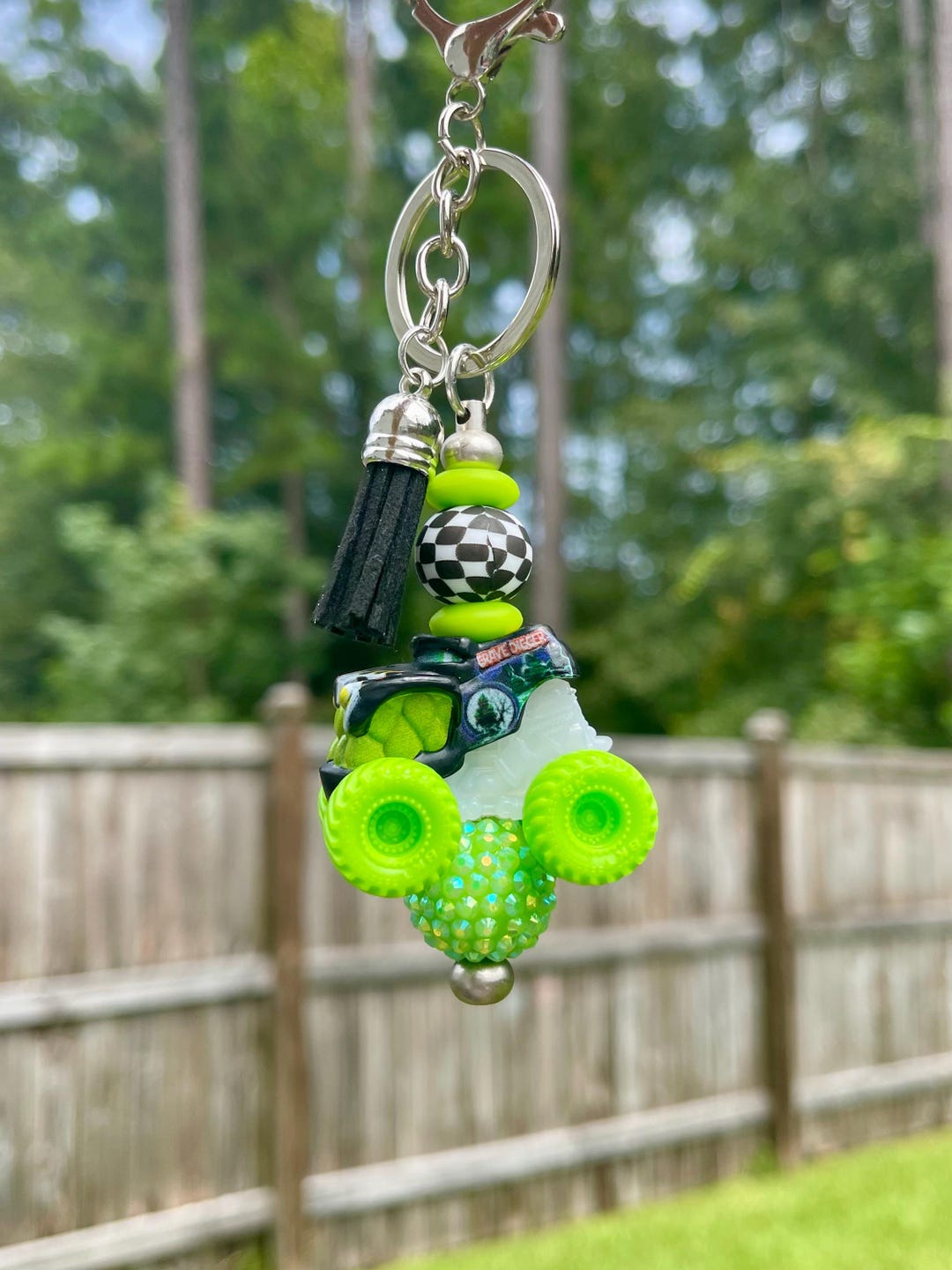Monster Jam Inspired GRAVE DIGGER Chase Keychain - Etsy