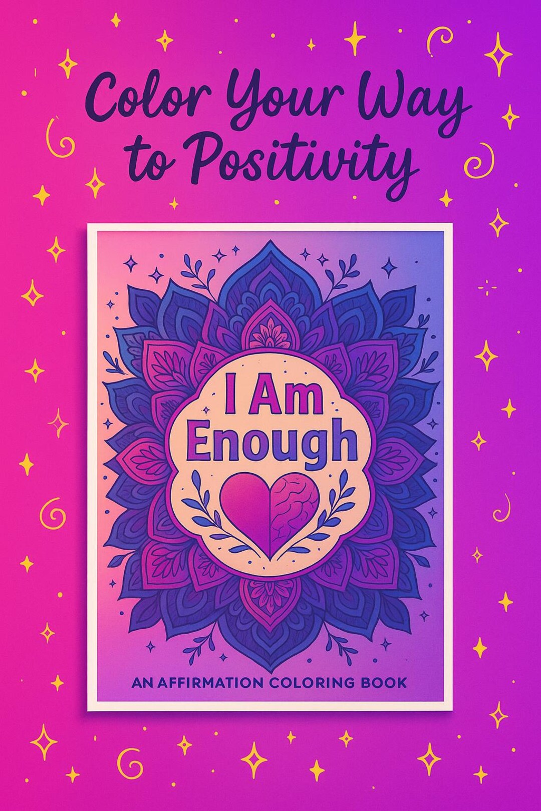 I Am Enough - an Affirmation Coloring Book - Etsy