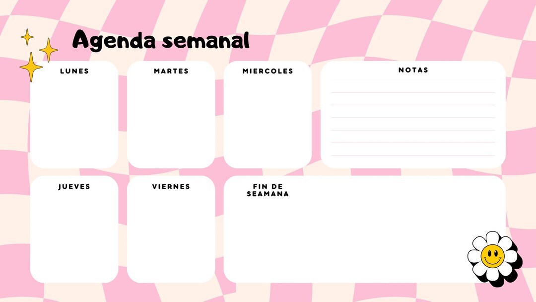 Printable Weekly Planner in Spanish - Etsy
