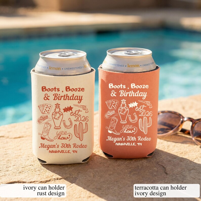 Rodeo Birthday Party Western Custom Can Cooler Nashville Birthday Party ...