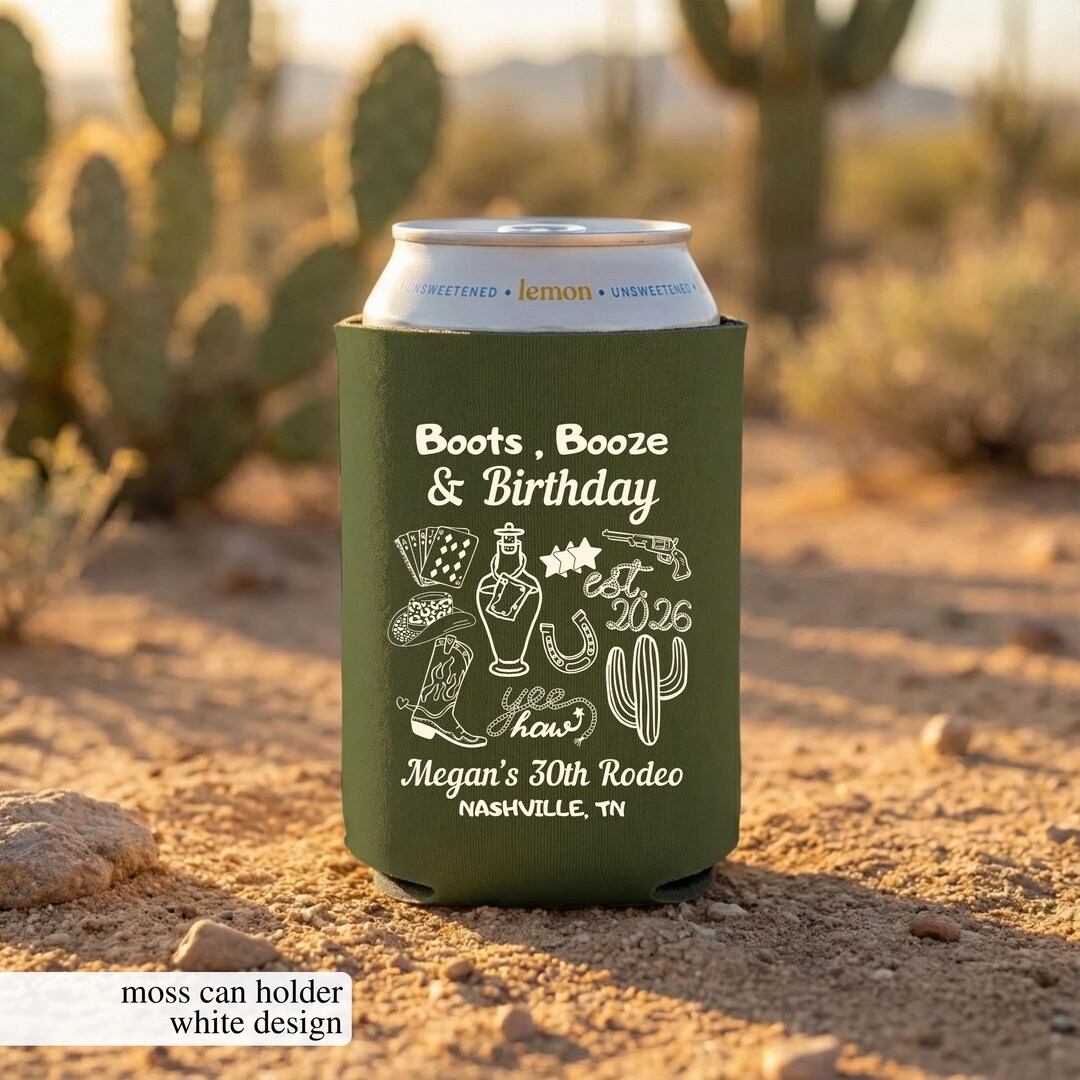Rodeo Birthday Party Western Custom Can Cooler Nashville Birthday Party ...