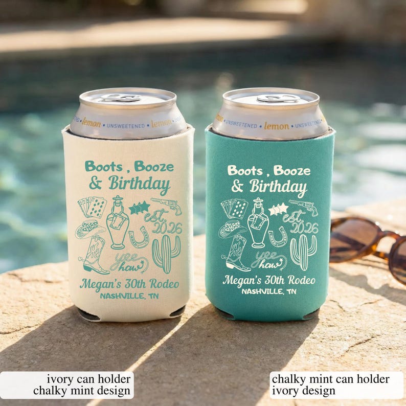 Rodeo Birthday Party Western Custom Can Cooler Nashville Birthday Party ...
