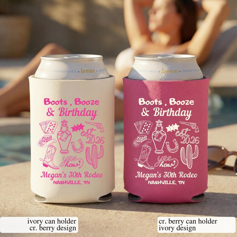 Rodeo Birthday Party Western Custom Can Cooler Nashville Birthday Party ...