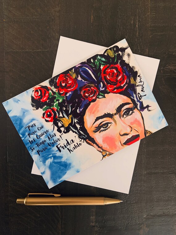 Frida Greeting Cards Blank Inside by Paulina | Etsy