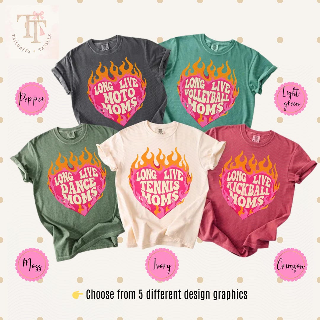 Long Live Moto Mom Tee, Long Live Volleyball Mom Shirt, Long Live Dance ...