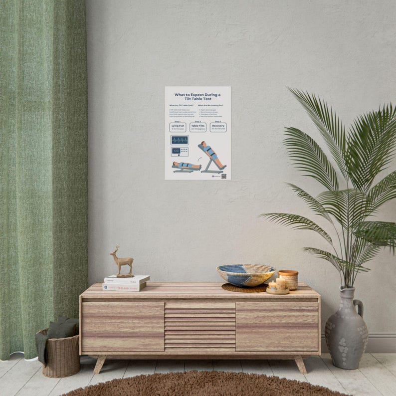 Tilt Table Test Explanation Poster: EEG Technologist Visual Aid - Etsy