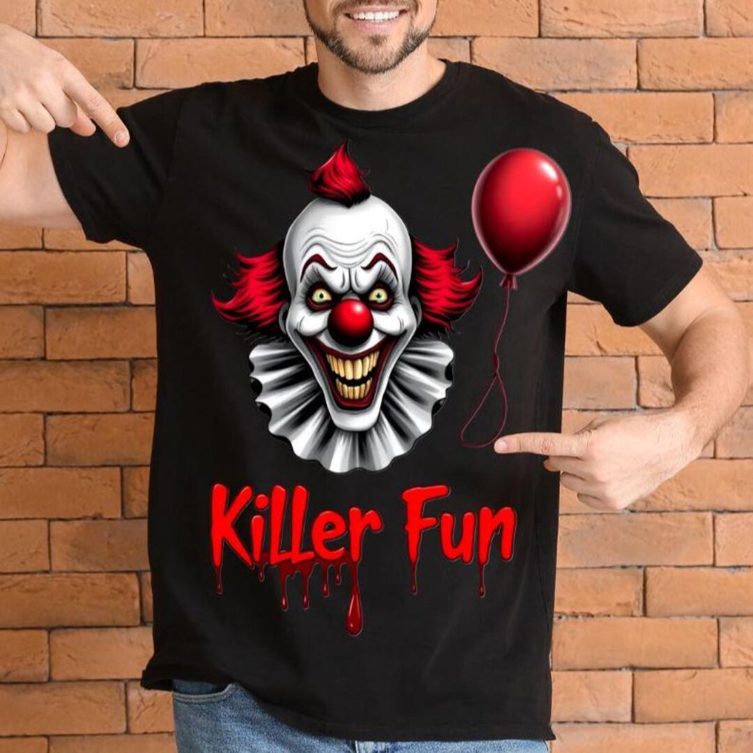 Creepy Clown Halloween PNG | Killer Fun Bloody Text | Scary Horror ...